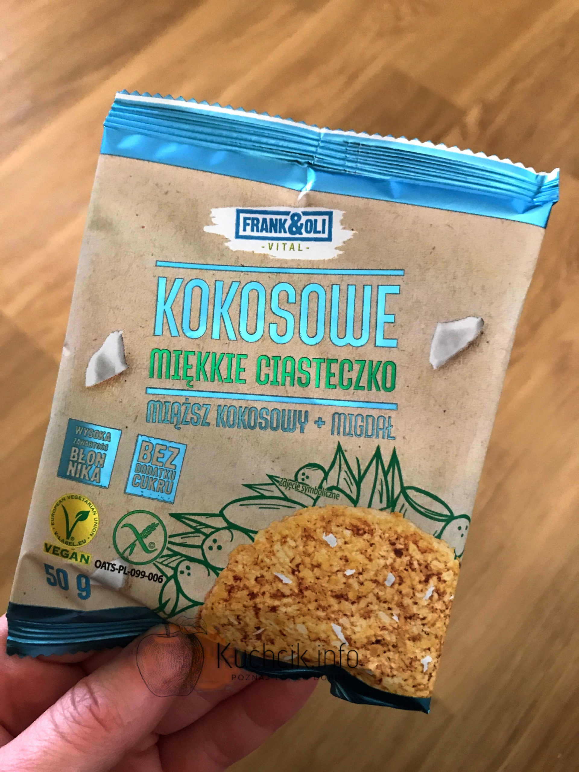 Miękkie ciasteczko kokosowe Frank&oil z Biedronki – Kuchcik.info